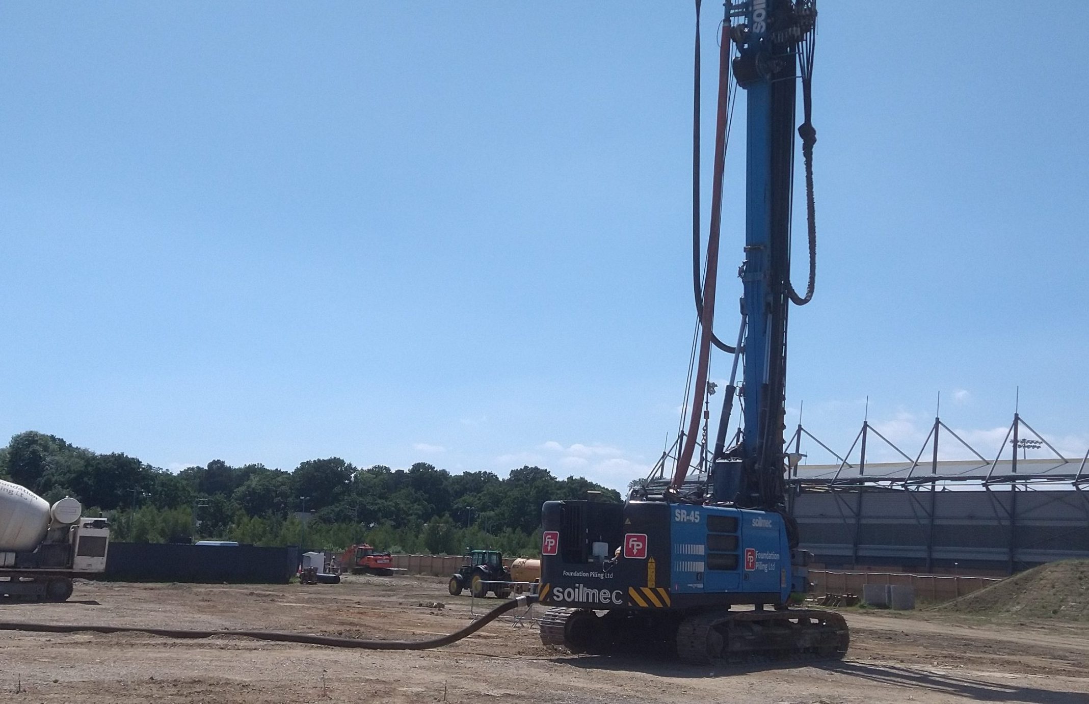 Now installing: Rigid Inclusions - Foundation Piling